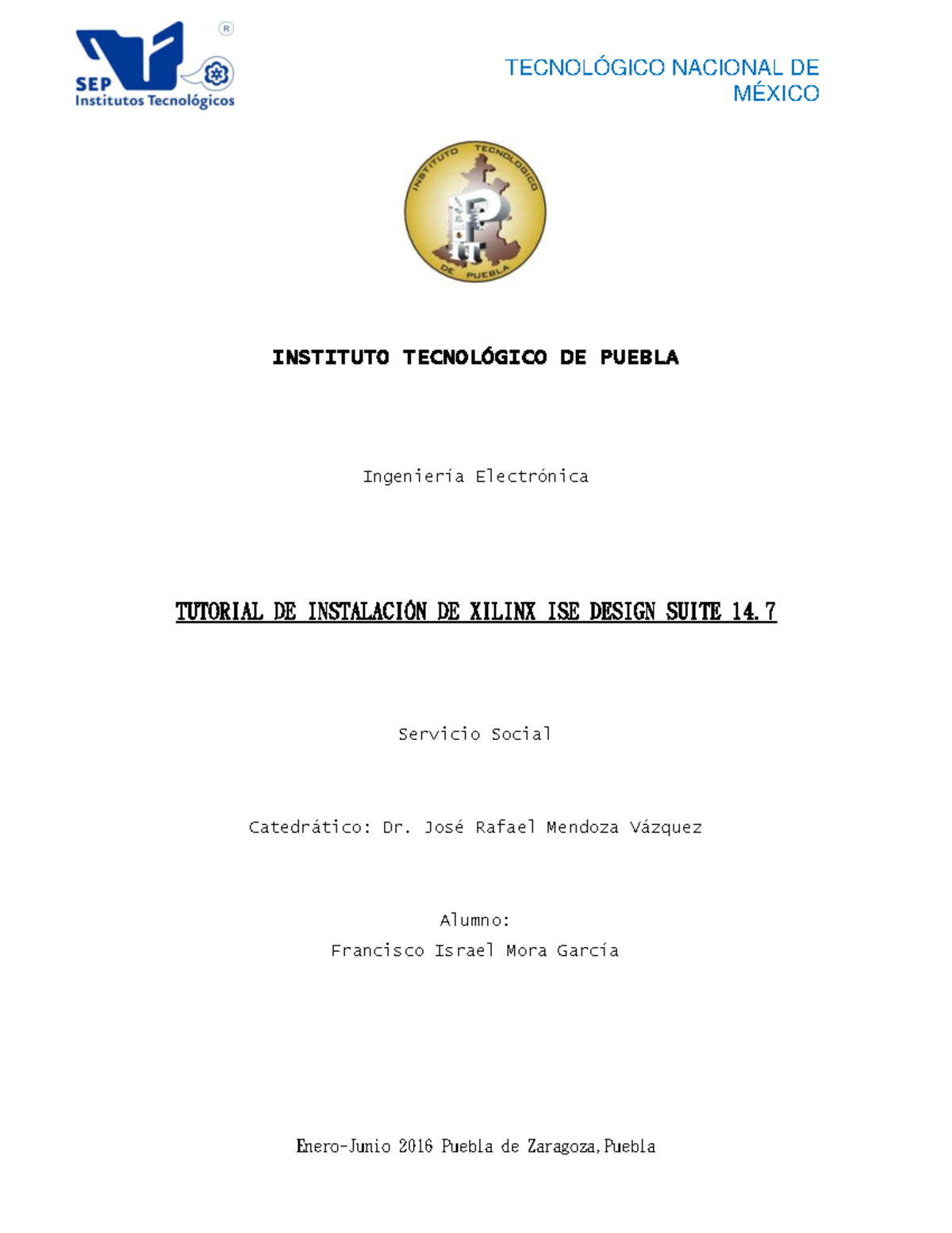 Tutorial Instalación ISE14 - MÉXICO INSTITUTO TECNOL”GICO DE PUEBLA ...
