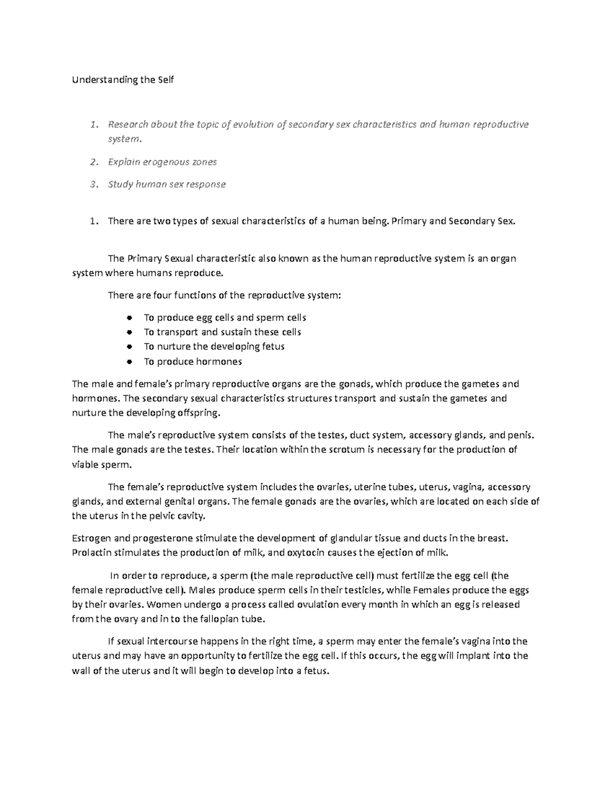 Uts Sex Identity Understanding The Self Research About The Topic Of Evolution Of Secondary Sex