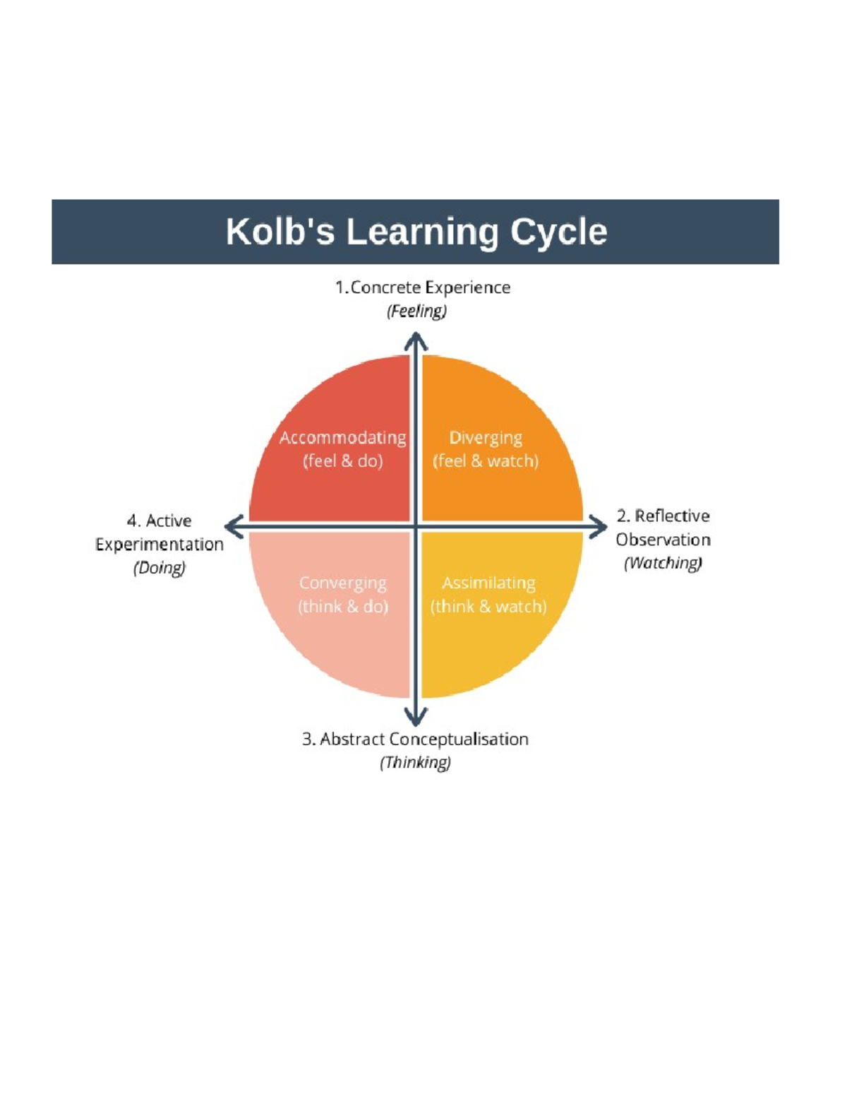Learning Style Models - Learning Cycle 1. Concrete Experience (Feeling ...