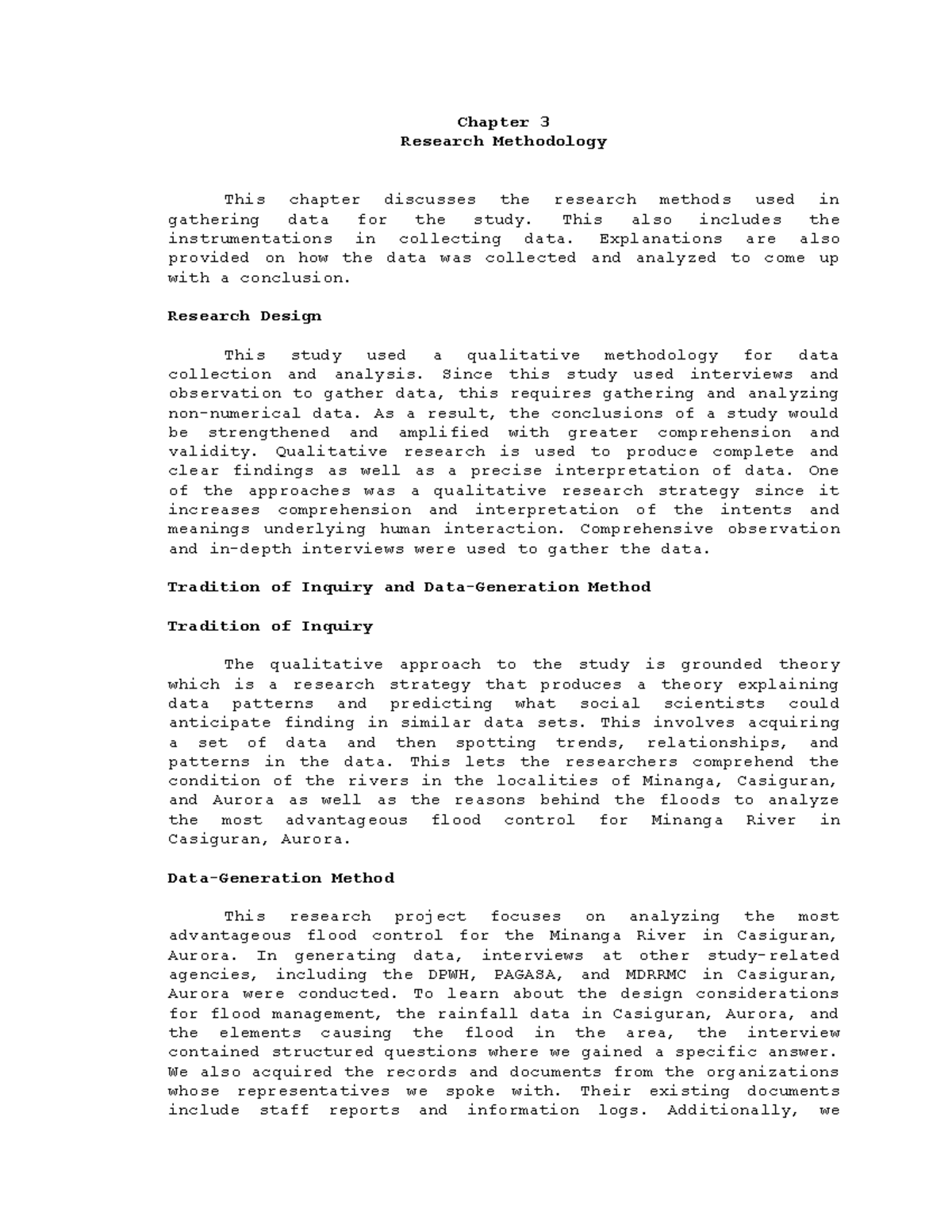Chapter-3 - Goodluck - Chapter 3 Research Methodology This chapter ...