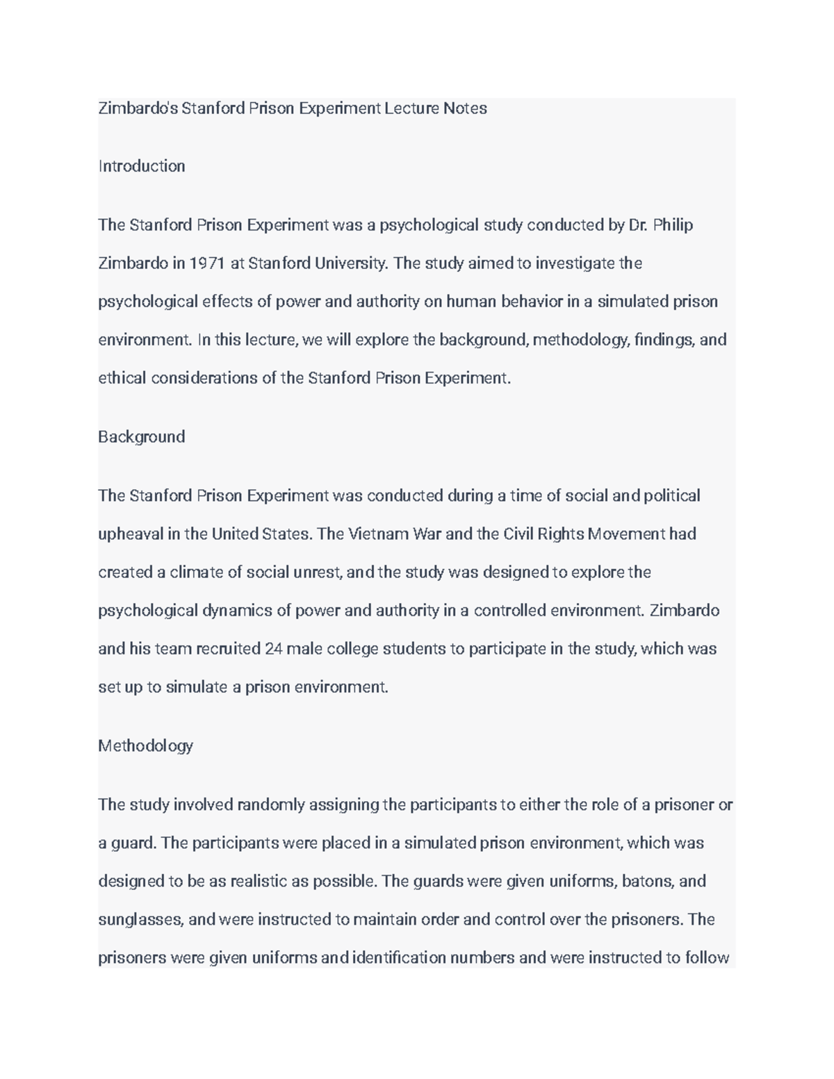 Zimbardo's Stanford Prison Experiment - Philip Zimbardo in 1971 at ...