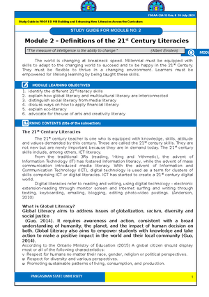 Module 1- Foundations of Special and Inclusive Education BYPROF ED 105 ...