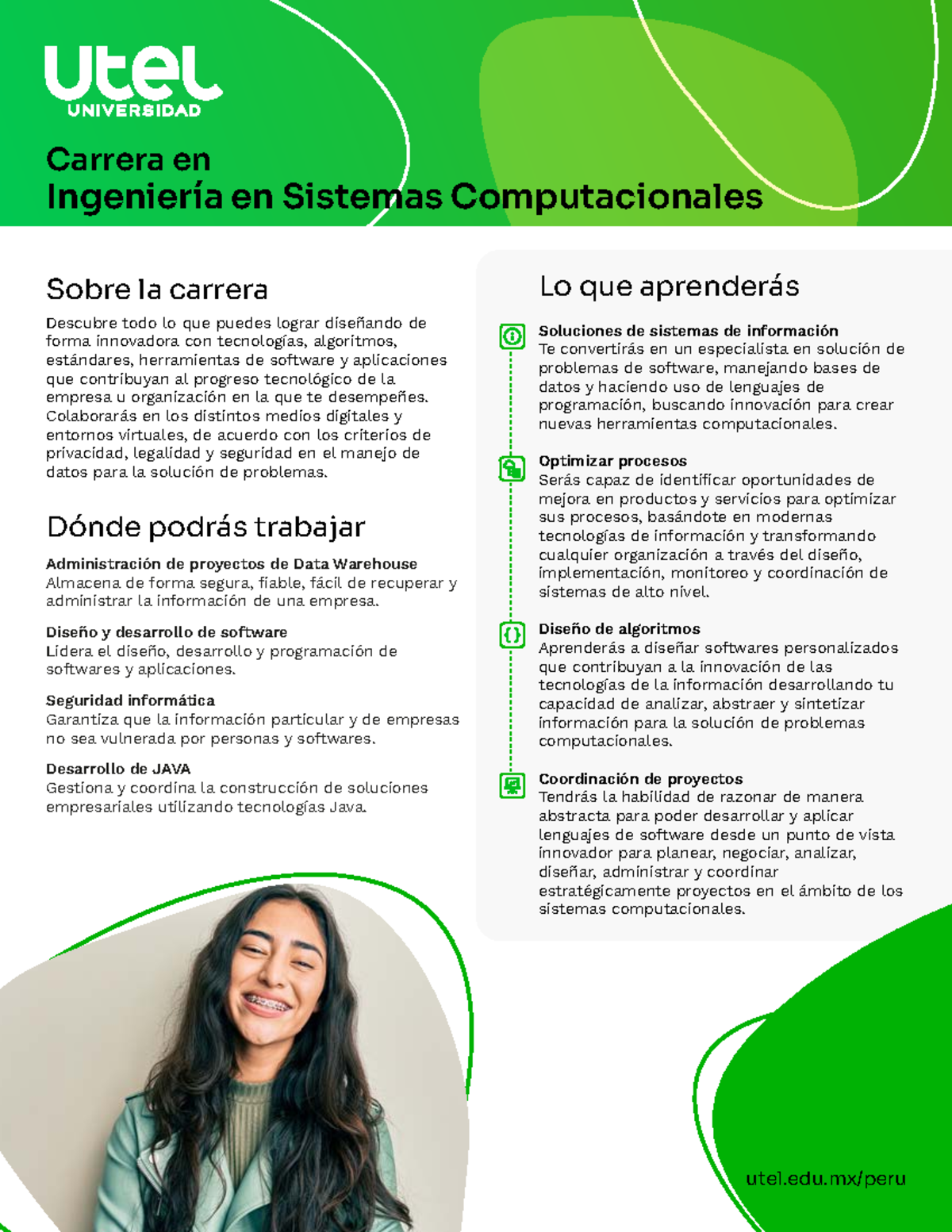 Utel Peru Fichas Tecnicas Carrera Sistemas Computacionales - Carrera en Ingeniería en Sistemas ...