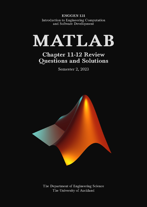 Matlab Course Manual 2021v02 - EN GI N EERI N G SCI EN CE I N TRODUCTI ON TO EN GI N EERI N G ...