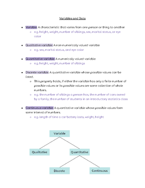 Elementary Stats Lecture Notes - MATH 104 - Studocu