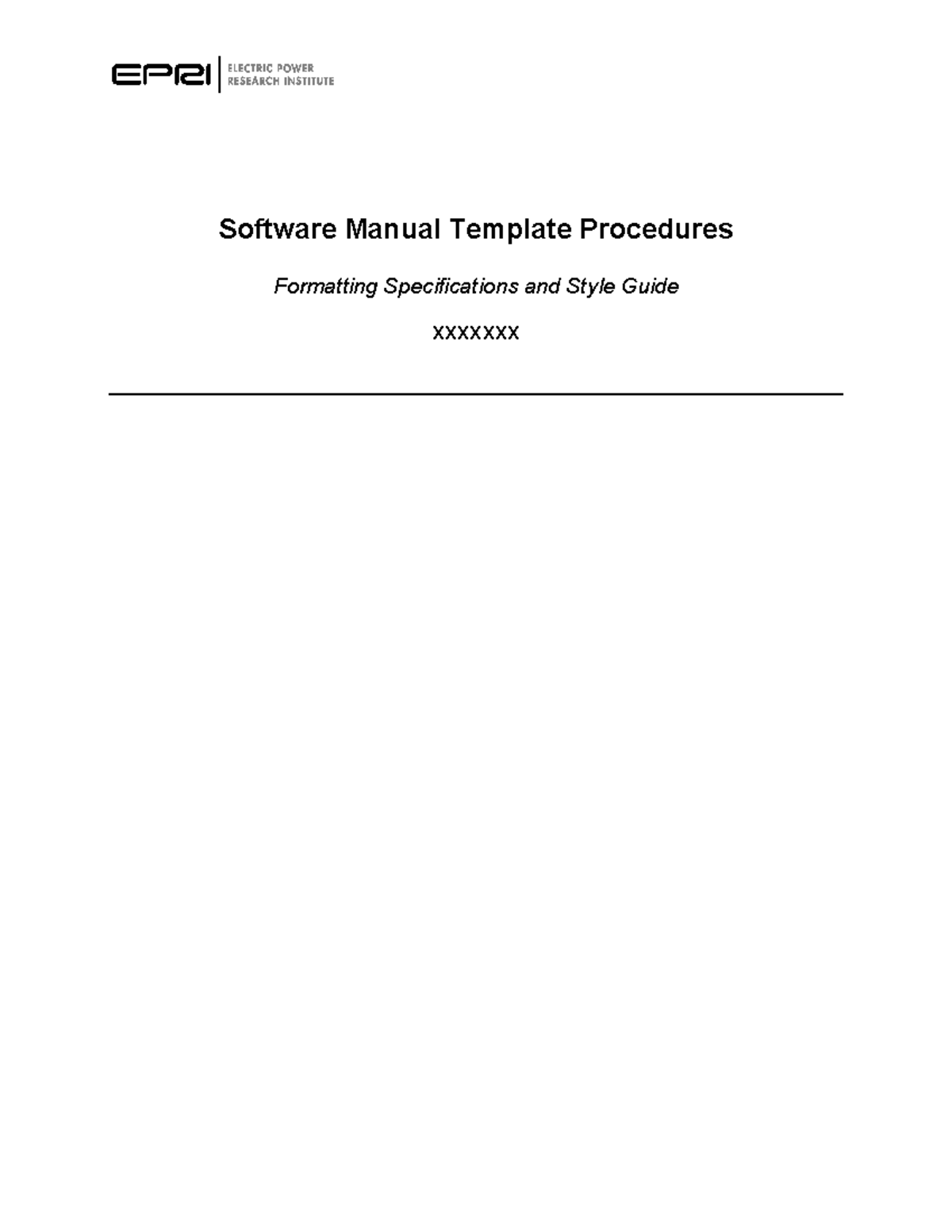 Software Manual Template Procedures - Software Manual Template ...