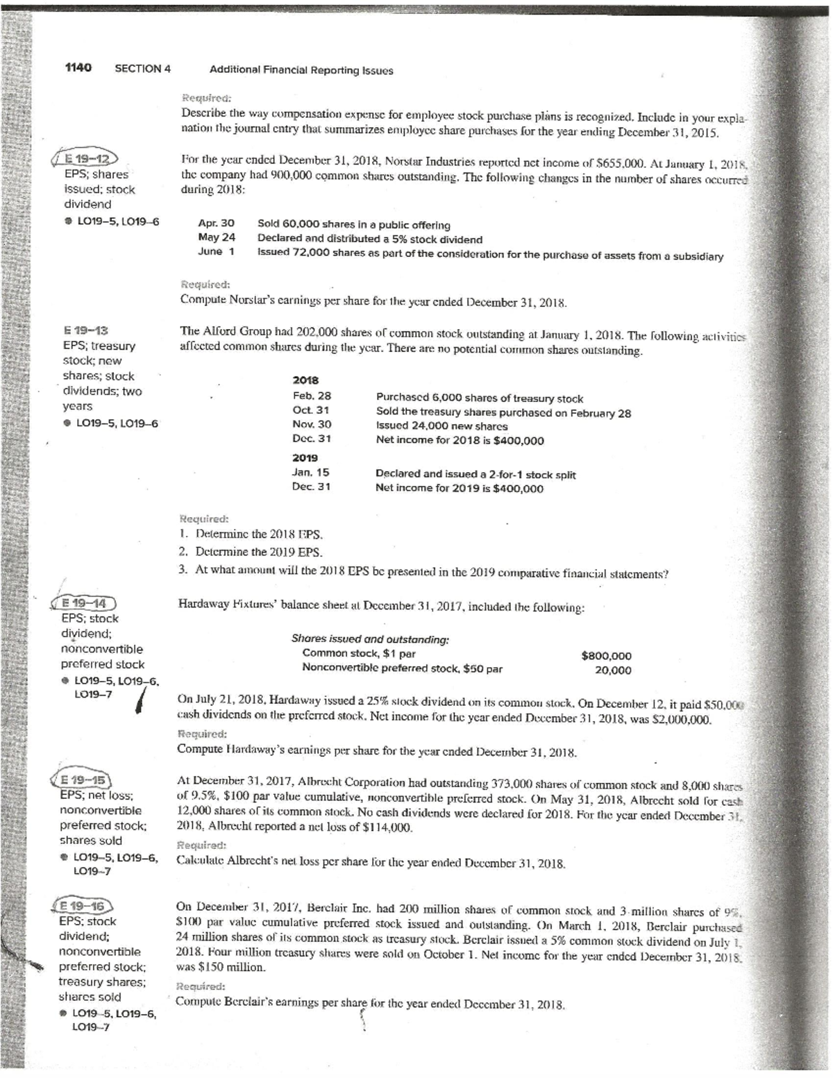 Advanced EPS questions - ACCT 4001 - Studocu