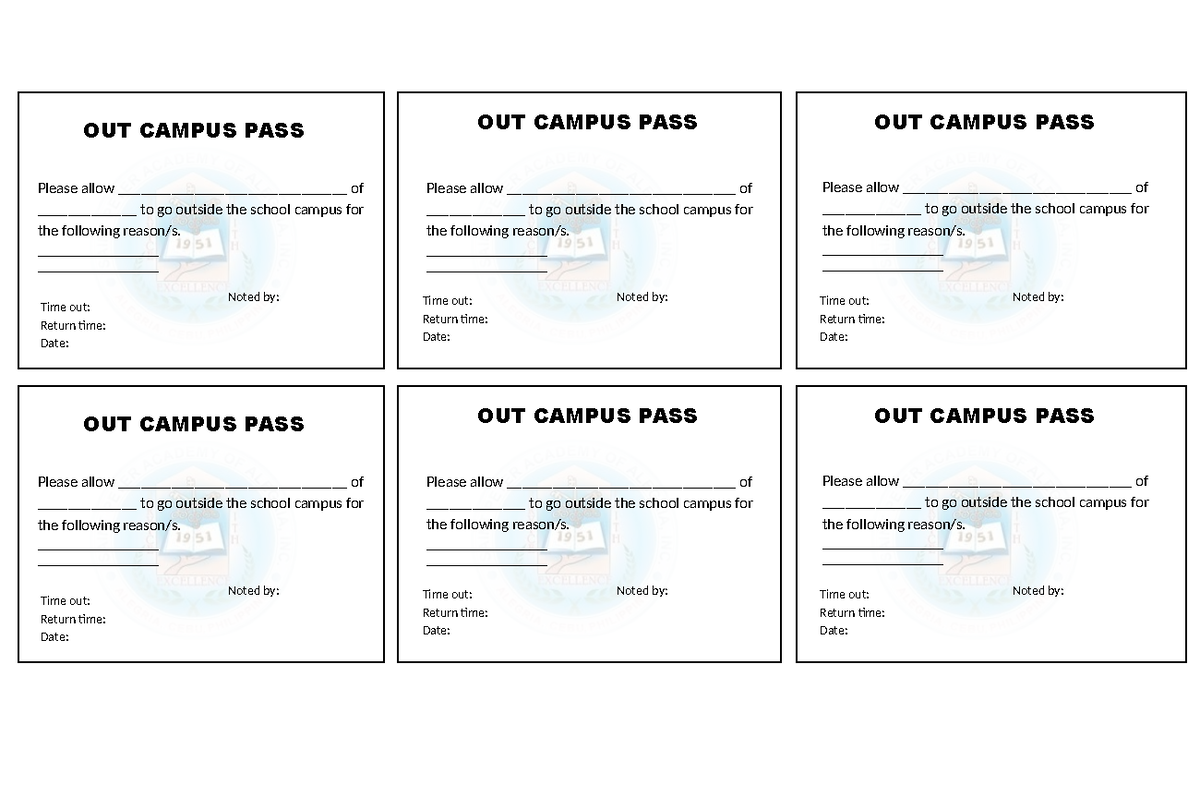 Outcampus-pass - REMIDERS - Please allow ...