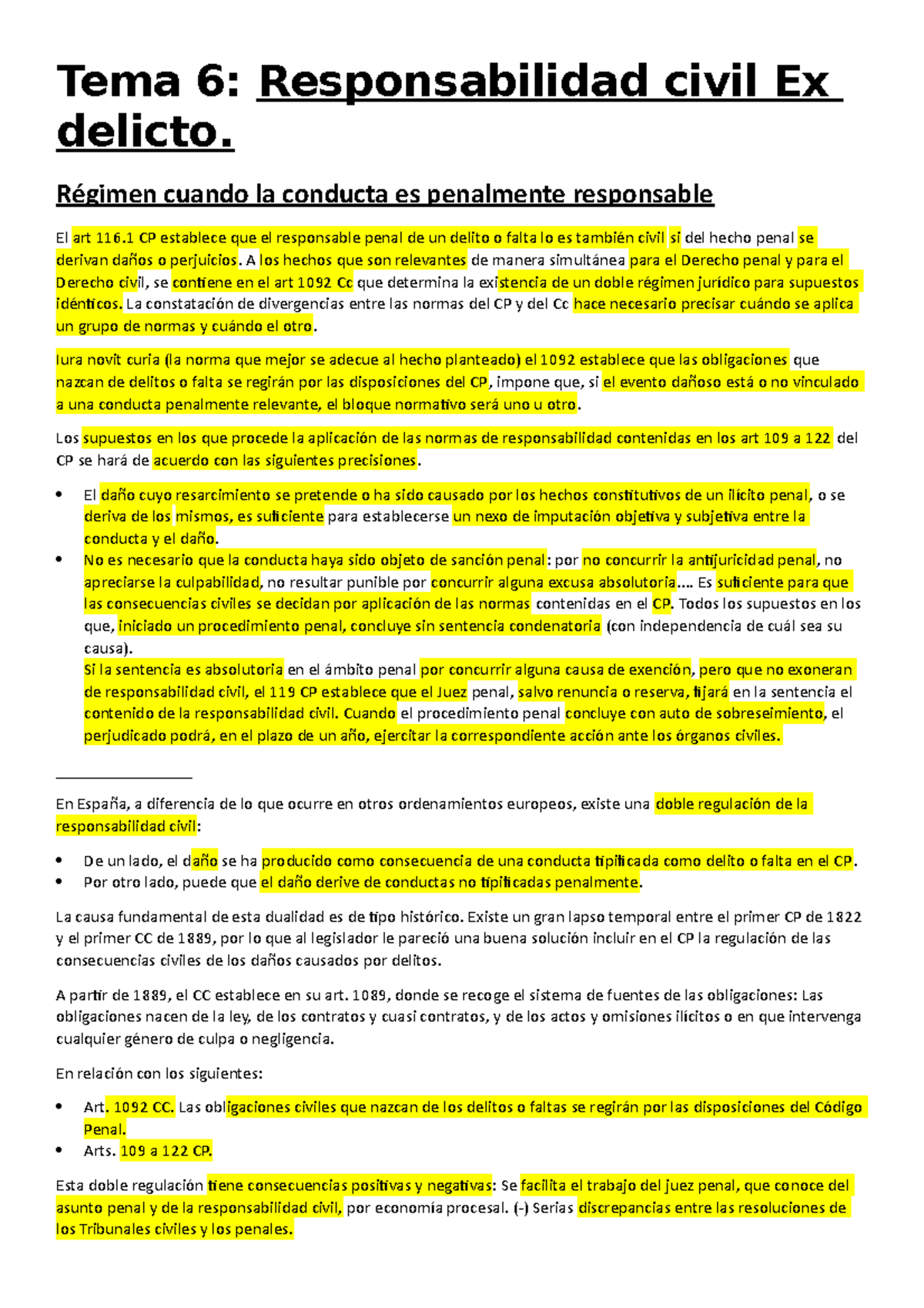 6. Responsabilidad ex delicto - Tema 6: Responsabilidad civil Ex ...