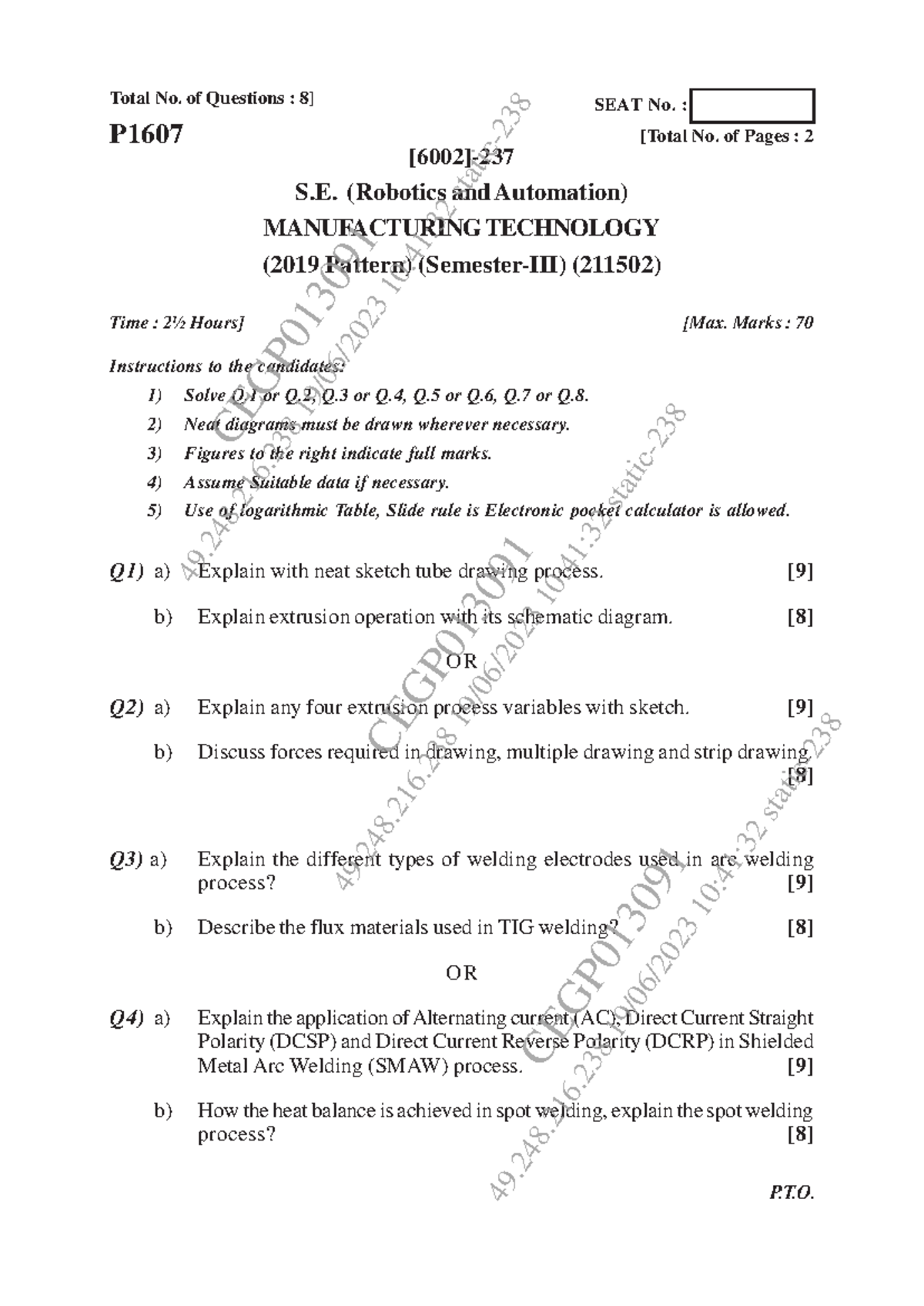 May Jun 2023 - QUestions - Total No. of Questions : 8] [6002]- S ...