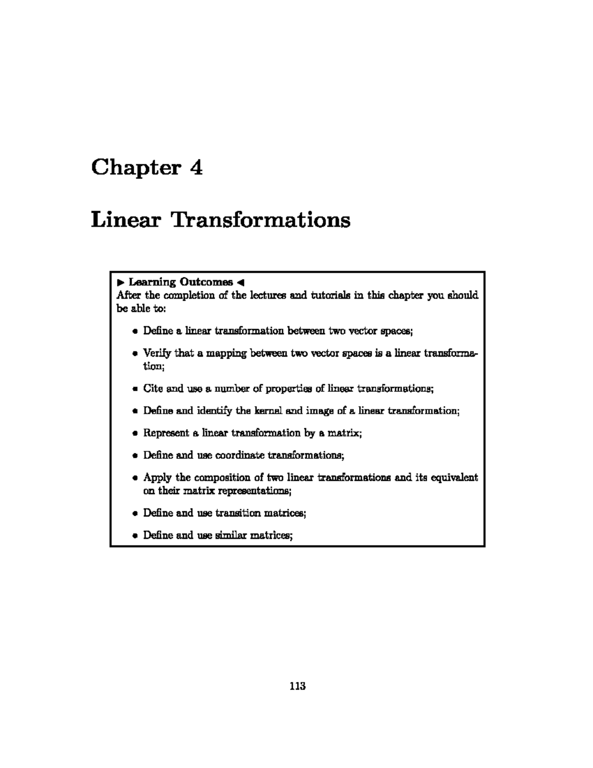 Linear Transformations - 06 25664 - Studocu