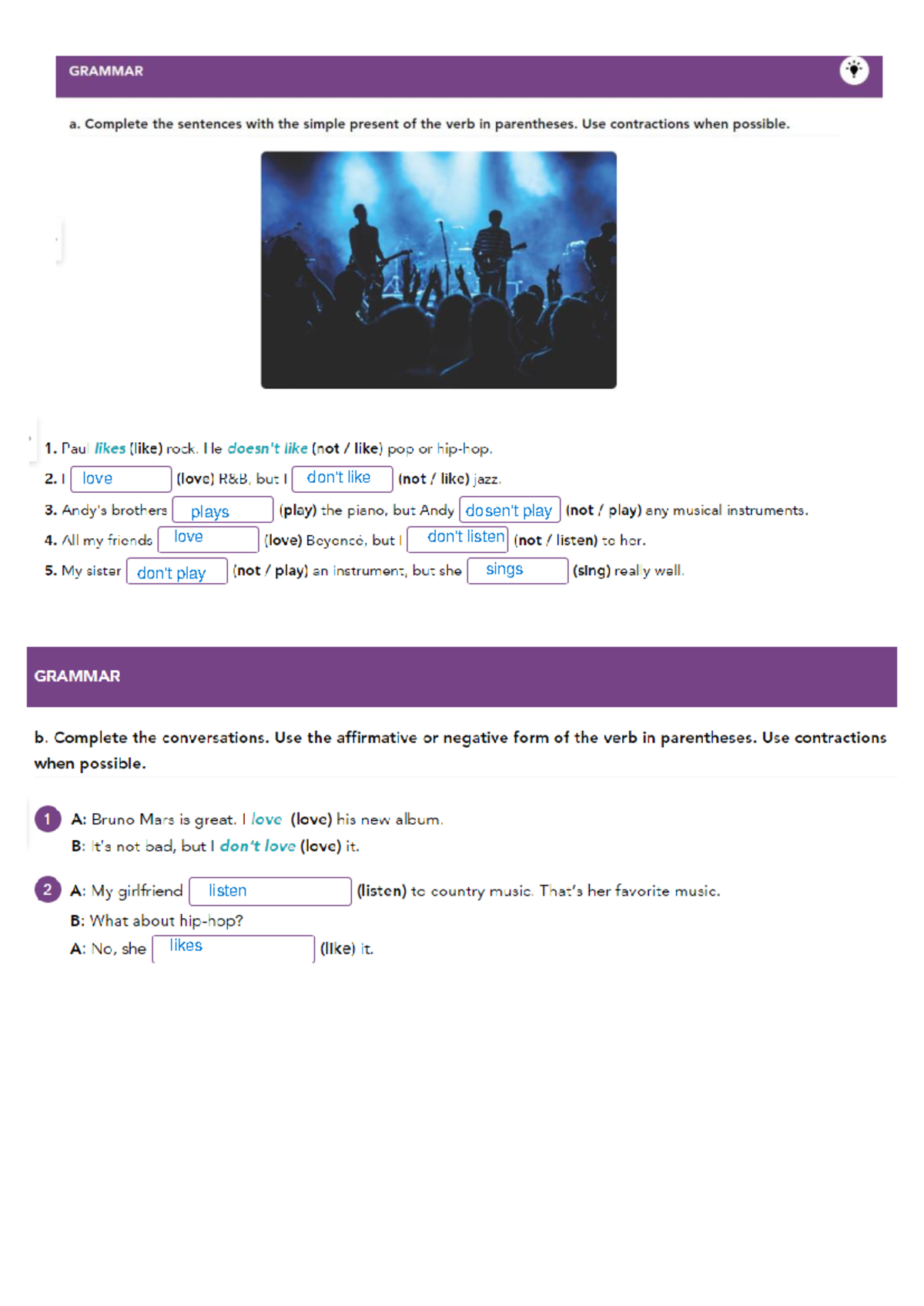 Simple Present WORK - Prácticas Pre Profesionales - Studocu