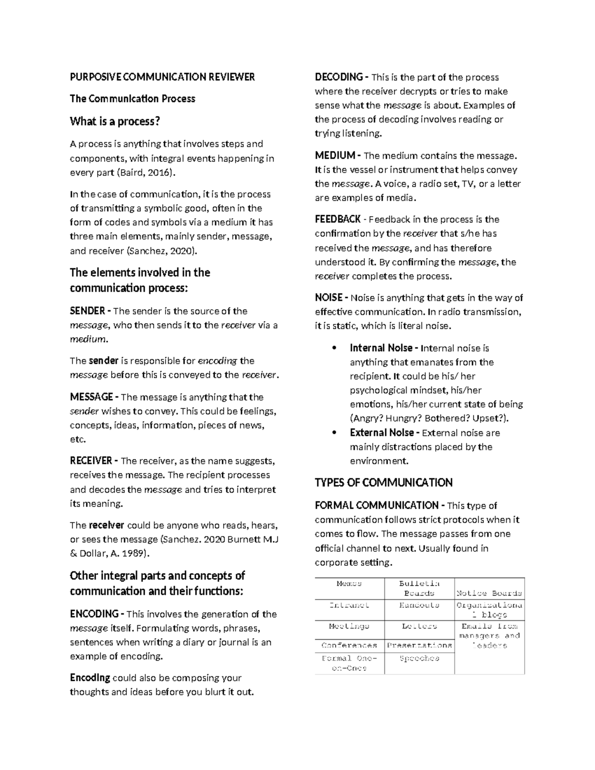 Purposive Communication Reviewer - PURPOSIVE COMMUNICATION REVIEWER The ...