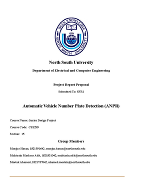 NSU BUS Managemet System project Proposal - Junior Design Course - NSU ...