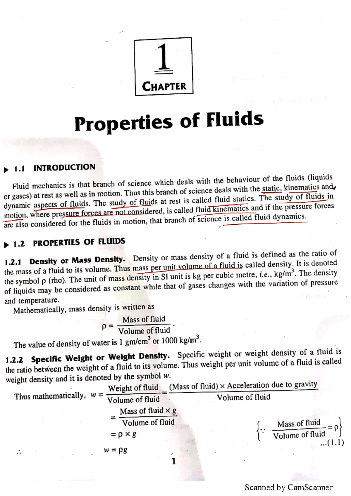 Properties of fluid - good notes - mass transfer - Studocu