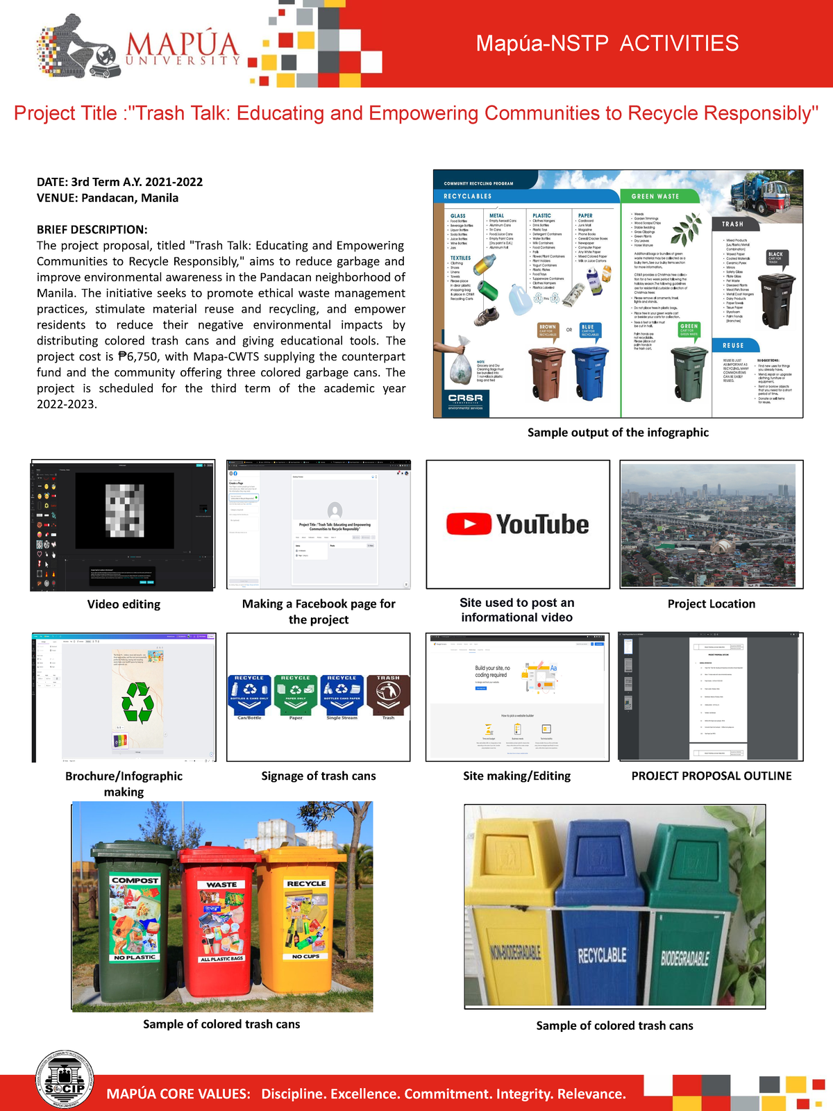 Form - Project Poster for NSTP - DATE: 3rd Term A. 2021- VENUE ...