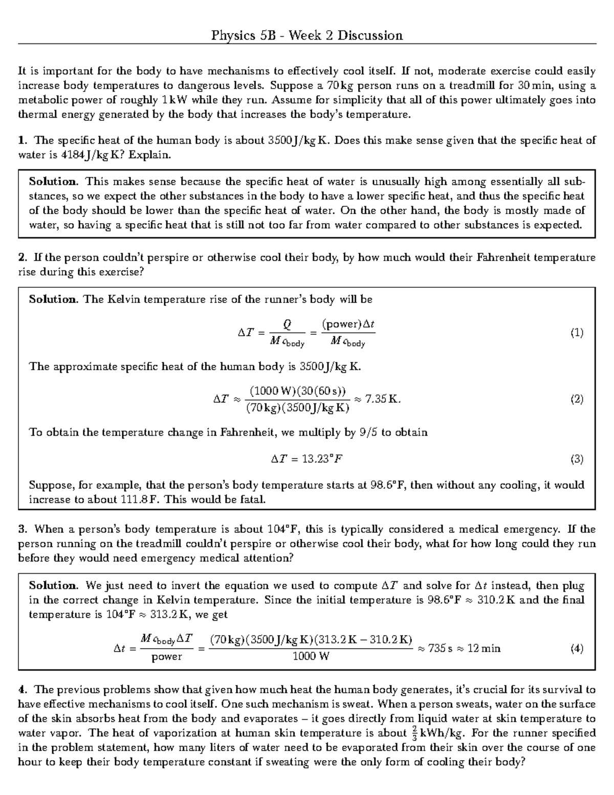 Discussion 2-sols - Physics practice - Physics 5B - Week 2 Discussion ...