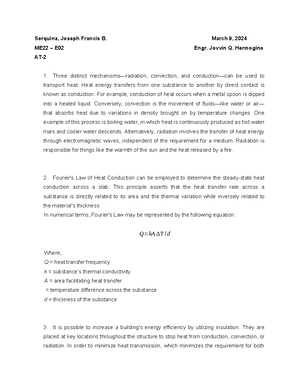 Serquina - FA1 - course activity - FA1 (Matrices) 3 Q2 324 Name: Serquina, Joseph Francis B ...