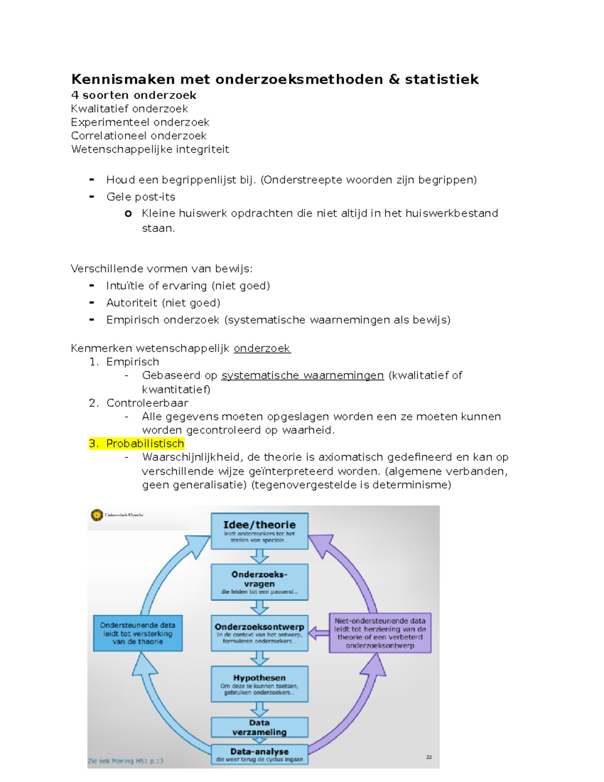 KOM samenvatting Naomi - Kennismaken met onderzoeksmethoden ...