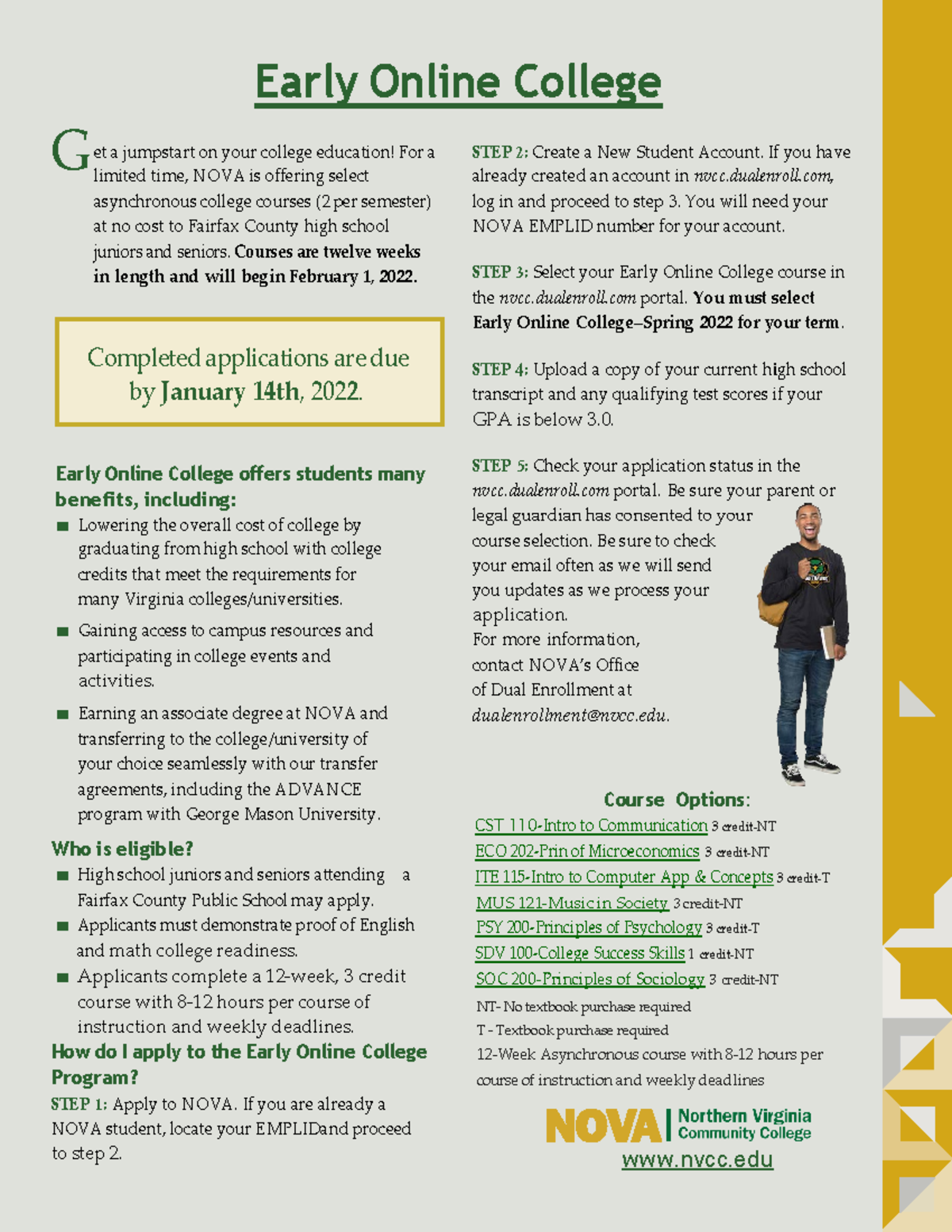 Early College Spring 2022 - Early Online College G et a jumpstart on ...