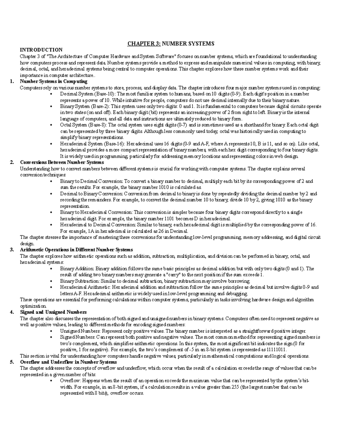 Chapter 3 - ............................. - CHAPTER 3: NUMBER SYSTEMS INTRODUCTION Chapter 3 of ...