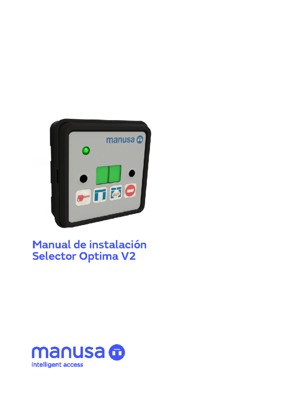 Selector optima v2 - Manusa - Manual de instalación Selector Optima V ...