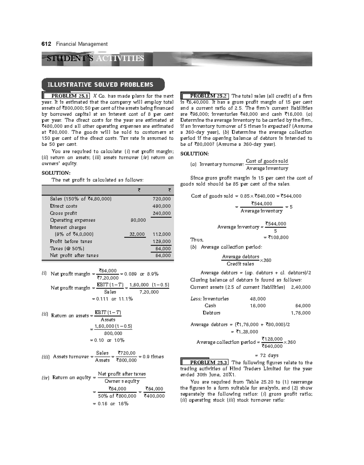 Financial-management-213 - 612 Financial Management STUDENT’S ...