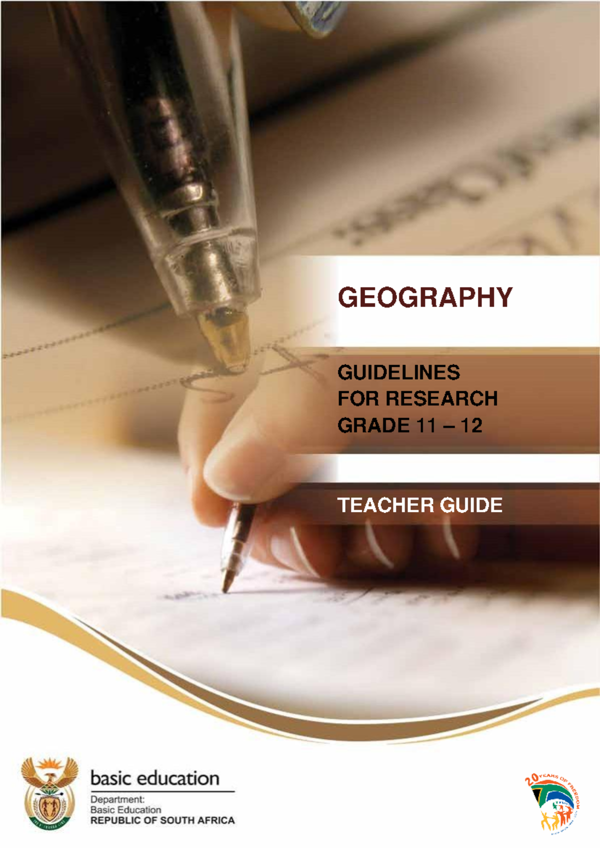 Geography Research Guidelines - GEOGRAPHY GUIDELINES FOR RESEARCH GRADE ...