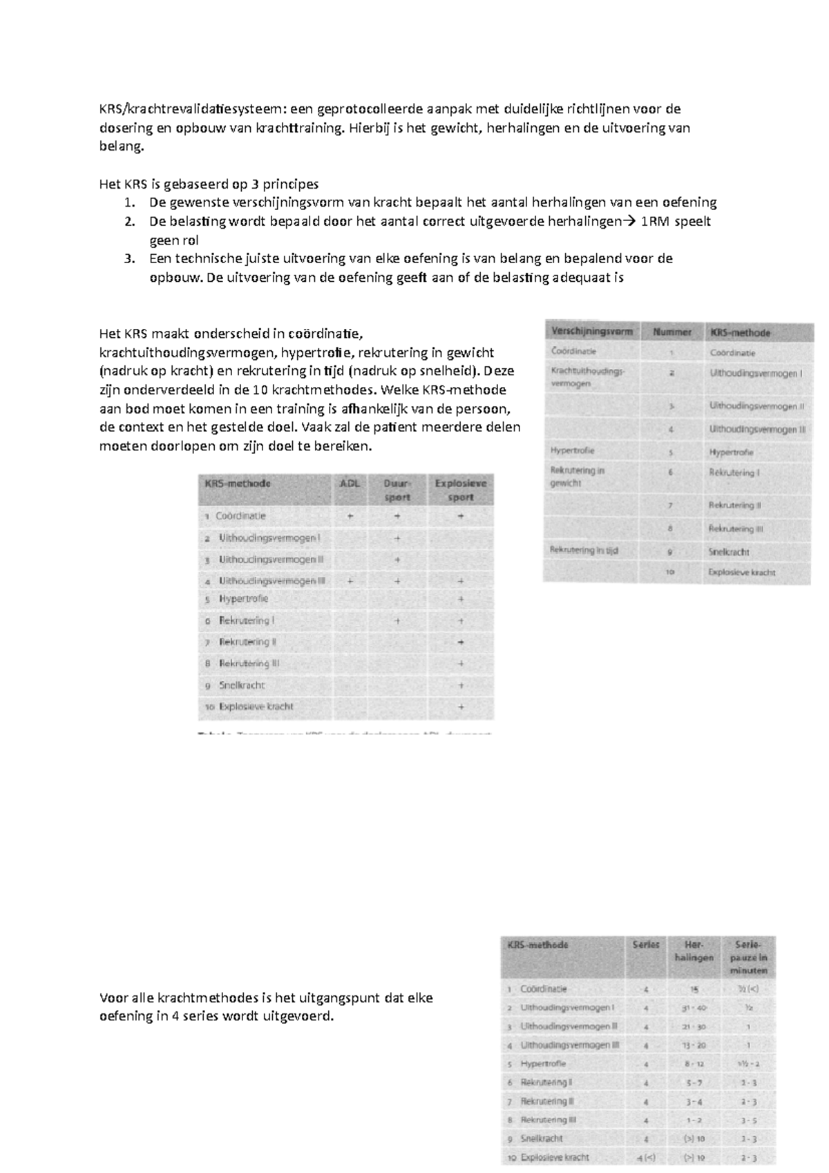 KRS-systeem uitgelegd - KRS/krachtrevalidatiesysteem: een ...