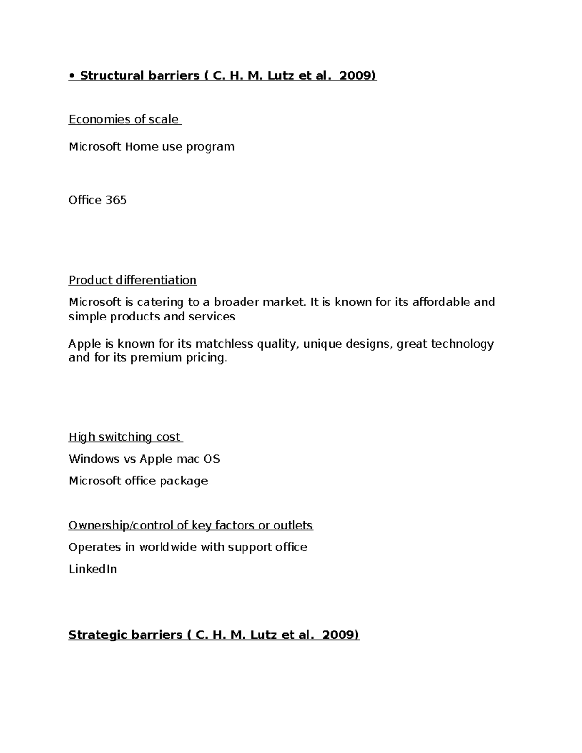 Structural barriers - it a financial - Structural barriers ( C. H. M ...