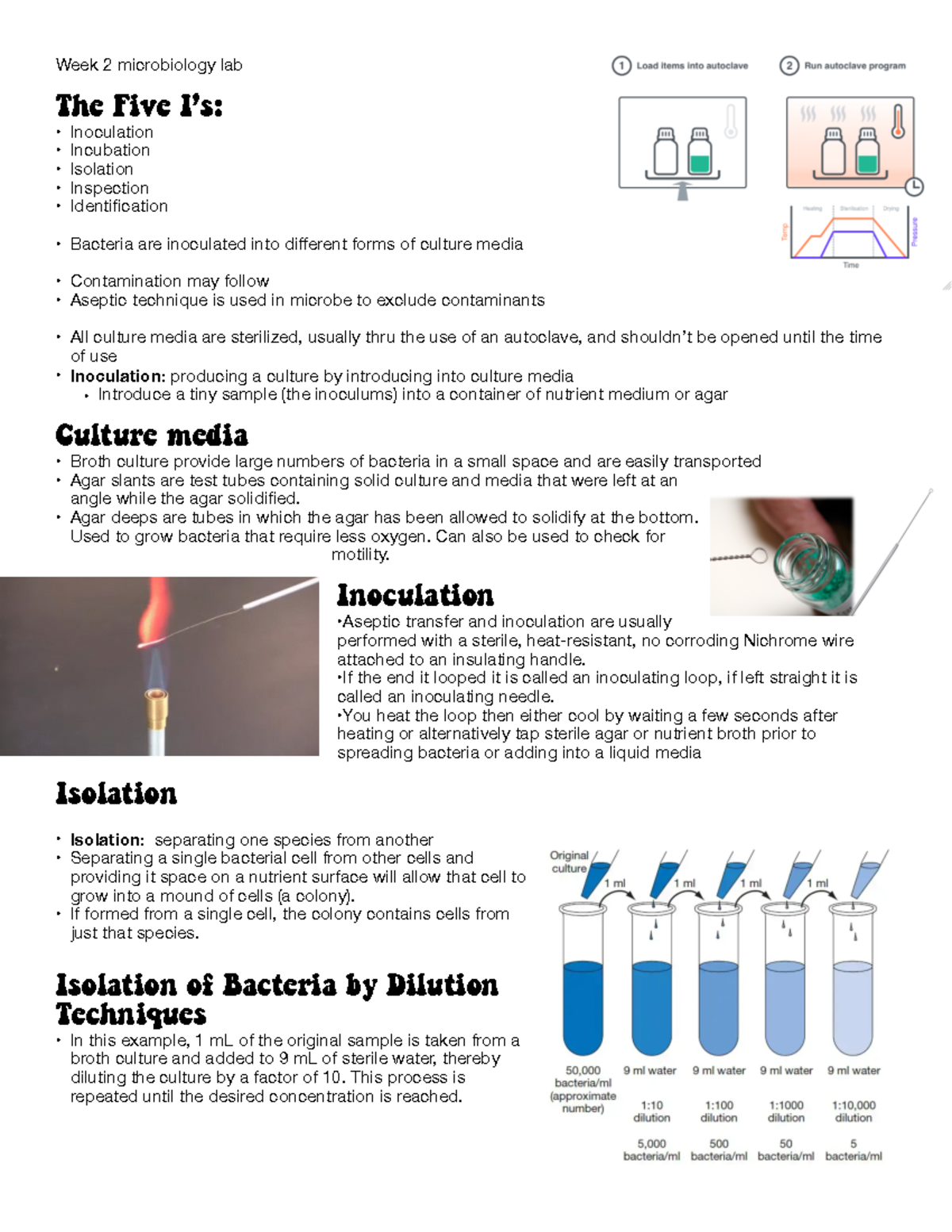 Week 2 micro lab - Staining techniques notes from lab - Week 2 ...