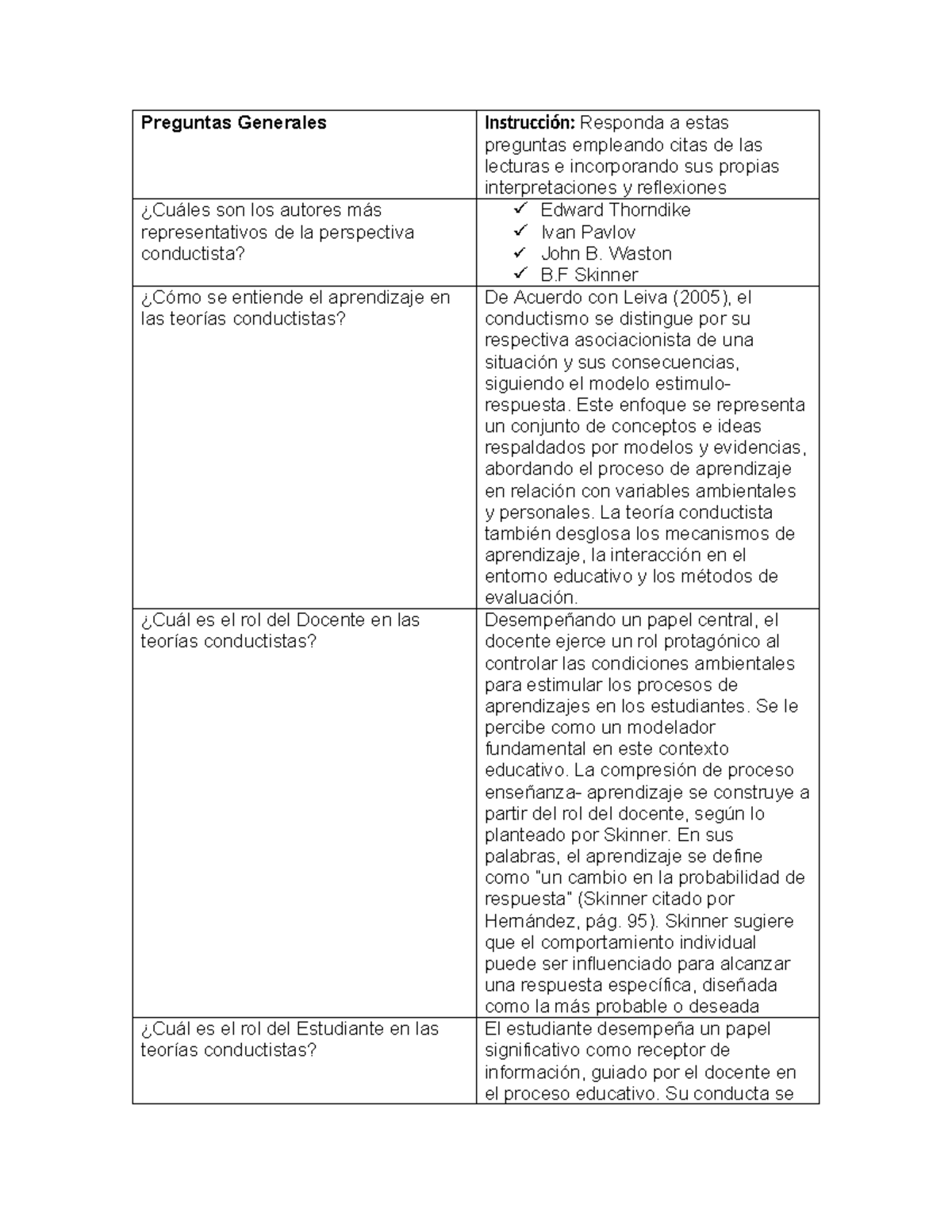 Fase 2 Preguntas Generales - Cuadro 1 - Preguntas Generales Instrucción ...