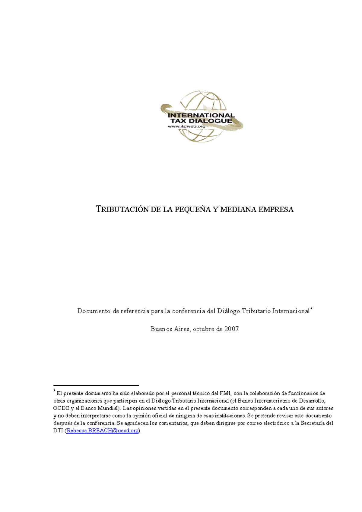 Tributacion de la pequeña y mediana empresa - TRIBUTACIÓN DE LA PEQUEÑA ...