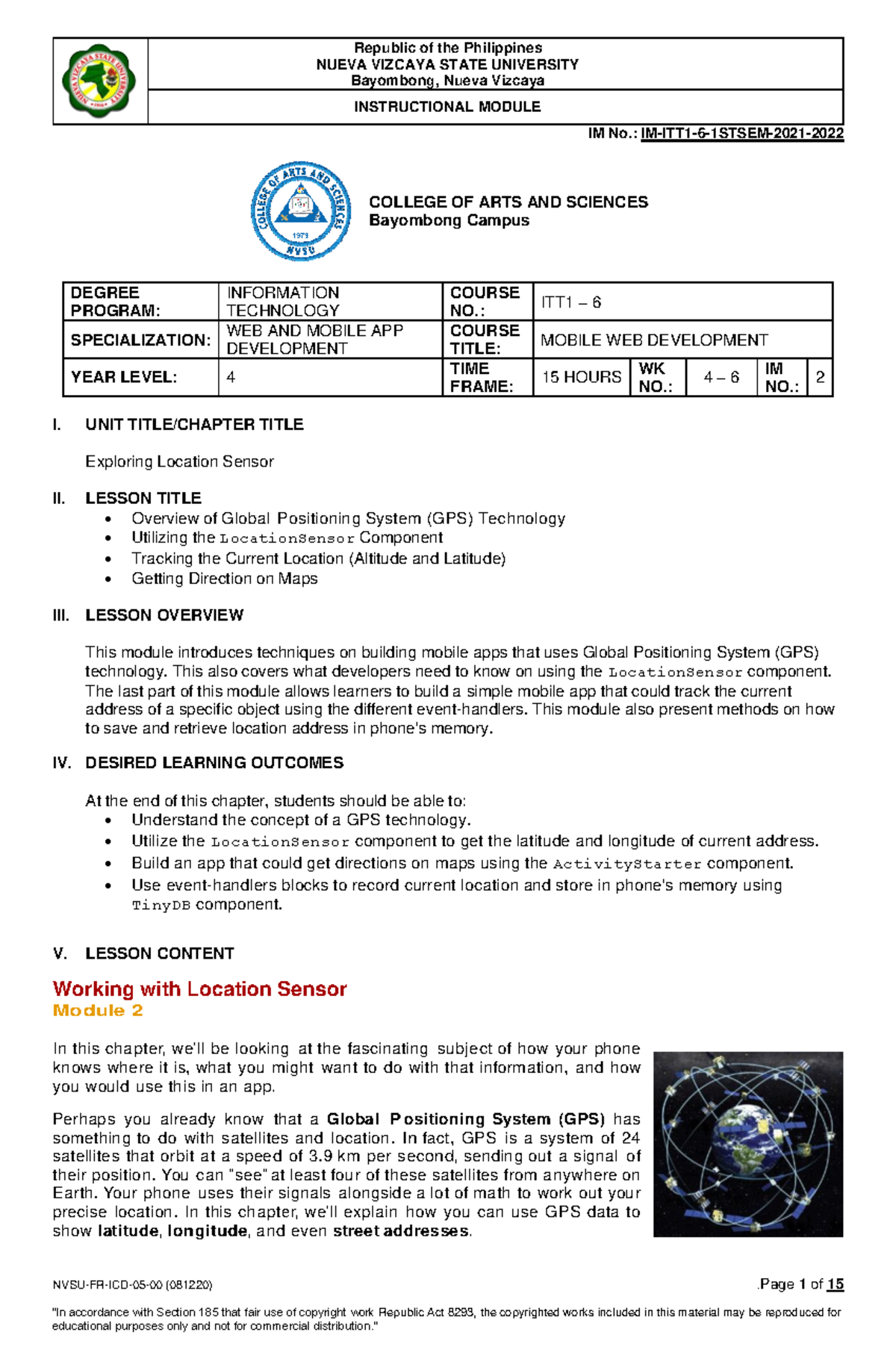 Module-2 - Lecture Notes - NUEVA VIZCAYA STATE UNIVERSITY Bayombong ...