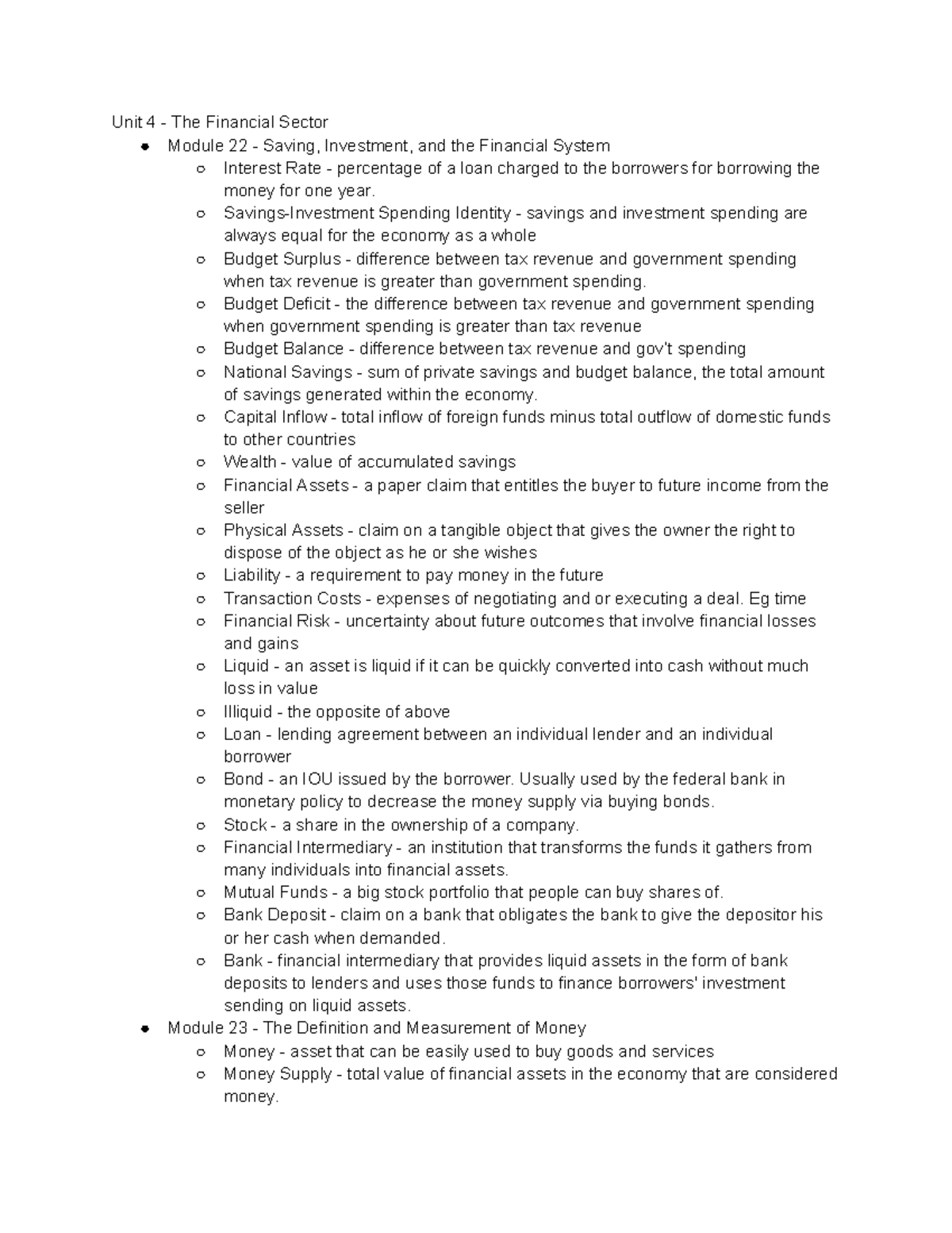 Unit 4 Notes A Whole Bunch Of Unit 4 Vocab Terms And Concepts Organized By Section Of The