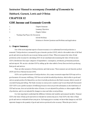 Chapter 2 - Summary Essentials of Economics - CHAPTER 2 – CHOICES AND ...