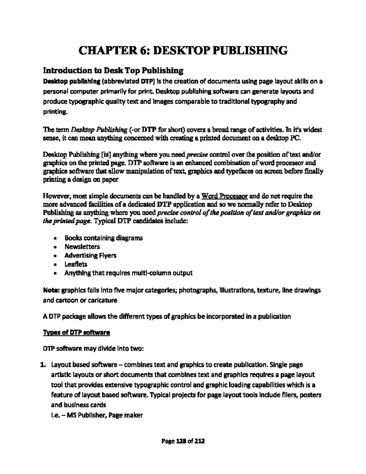 Chapter 06 Desktop Publishing - Introduction to information systems ...