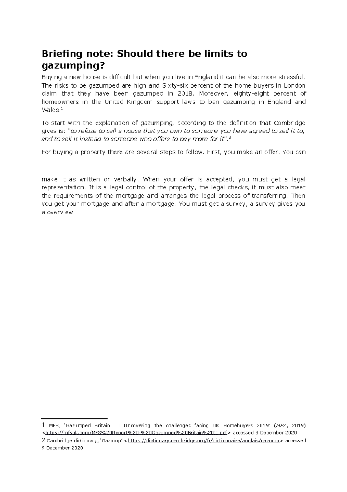 Briefing note korte inleiding - Briefing note: Should there be limits ...