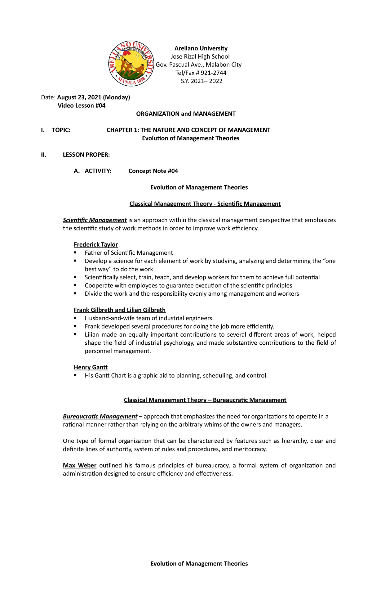 CN 04 - Ddssddadfff - Arellano University Jose Rizal High School Gov ...