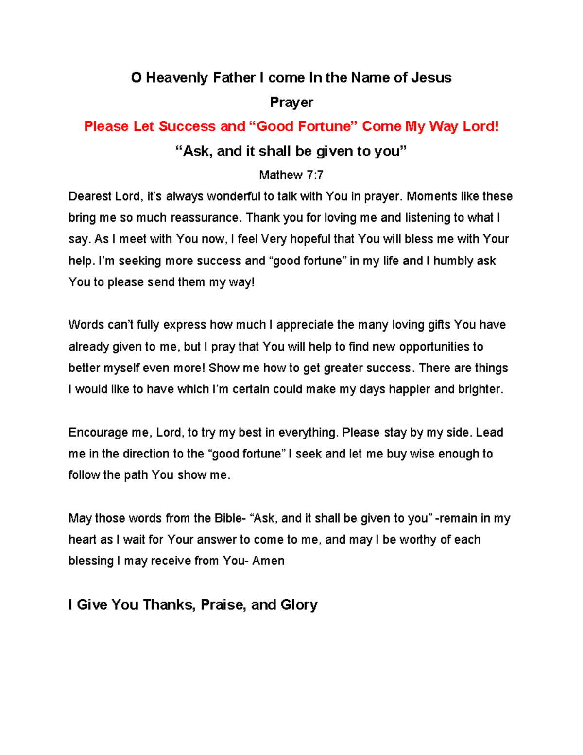 Momo s paryer 2 - bodhniodbggjerjgprhgier - O Heavenly Father I come In ...