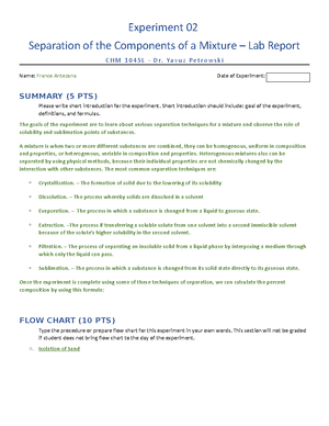 Exp4-Lab Report-Lab4-Precent Water in a Hydrated Salt-2 - Experiment 04 ...