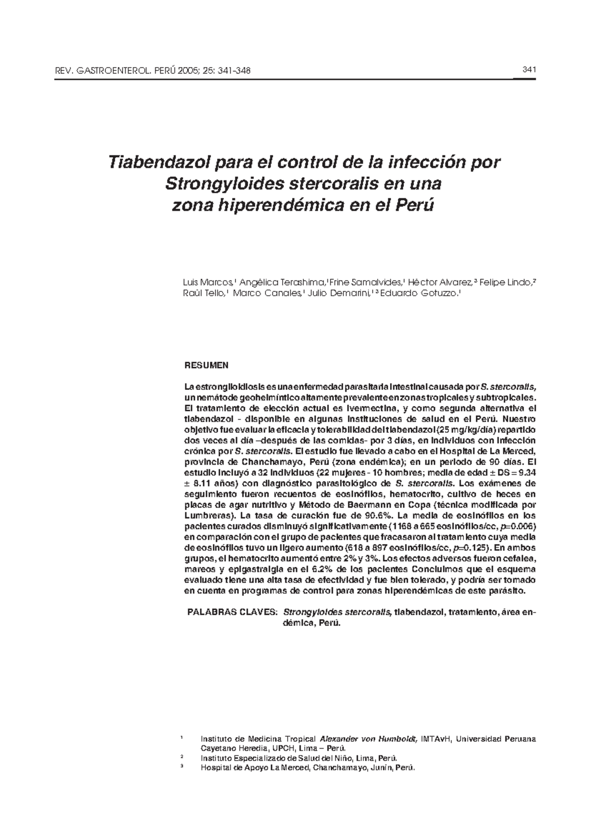 A06 - TIABENDAZOL PARA EL CONTROL DE LA INFECCION POR STRONGYLOIDES ...