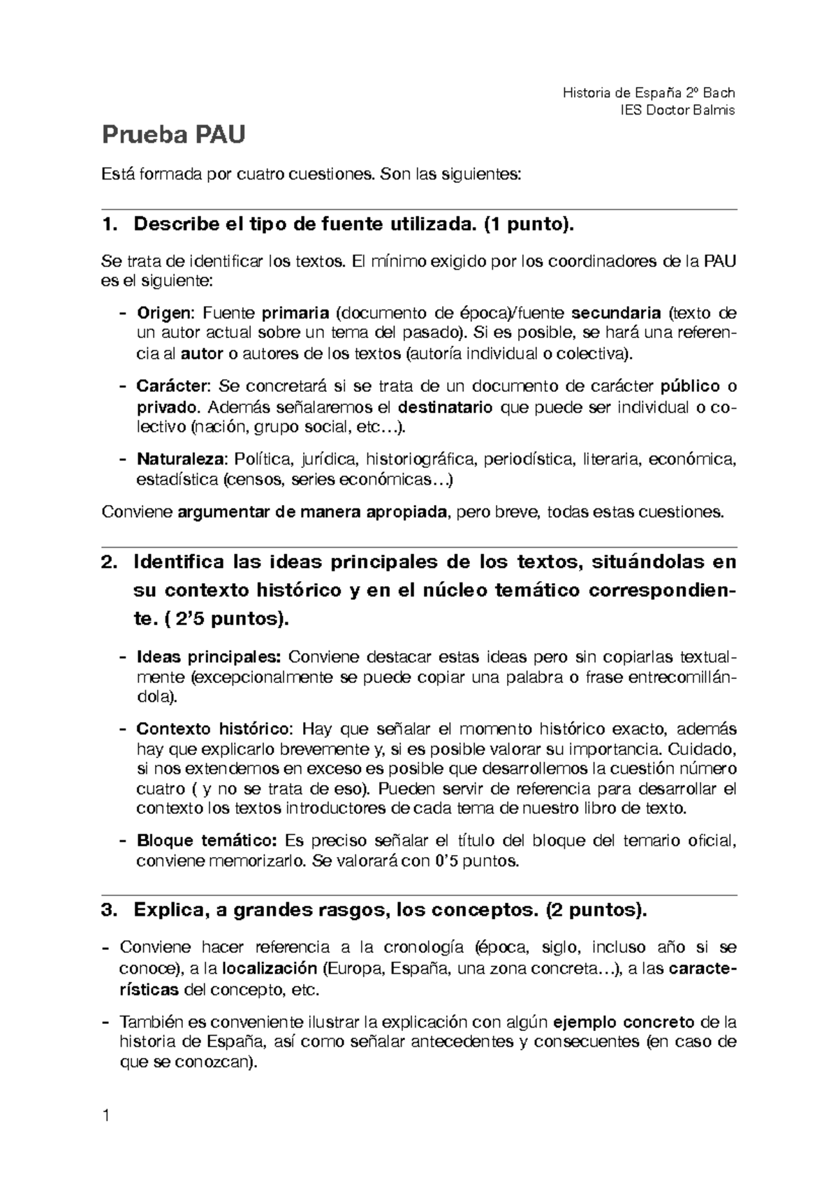 Guión PAU HE 2º bach - Nada - Historia de España 2º Bach IES Doctor ...