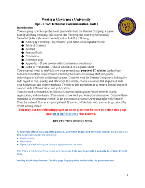 Task 2 Tips Document Task 2 Tips Document - Western Governors ...