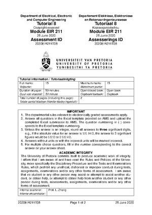 2022EIR221T02 memo - EIR 221 - UP - Studocu