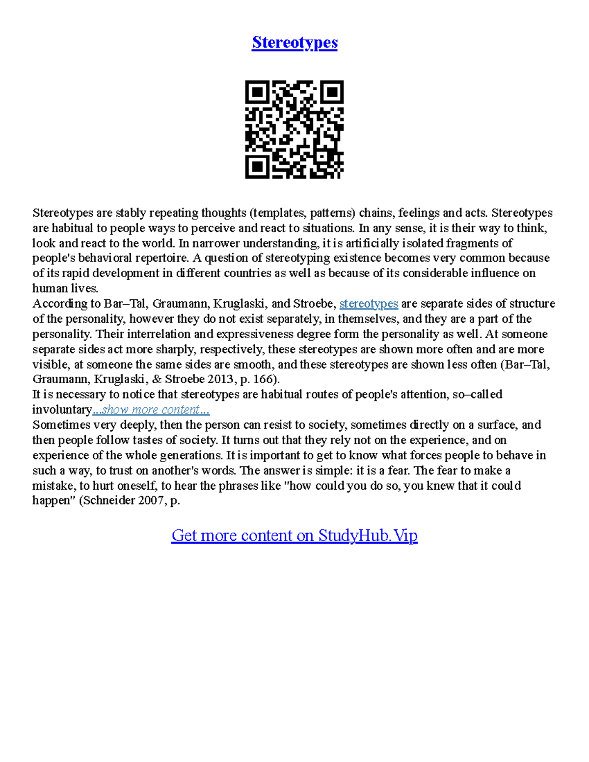 Essay On Stereotypes - Stereotypes Stereotypes are stably repeating ...