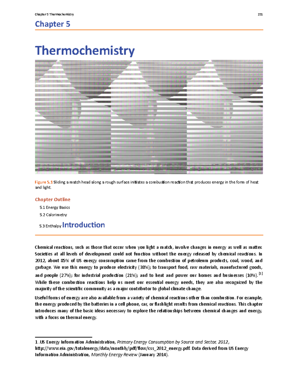 Chapter 5-Thermochemistry - Chapter 5 Thermochemistry Figure 5 Sliding a match head along a ...