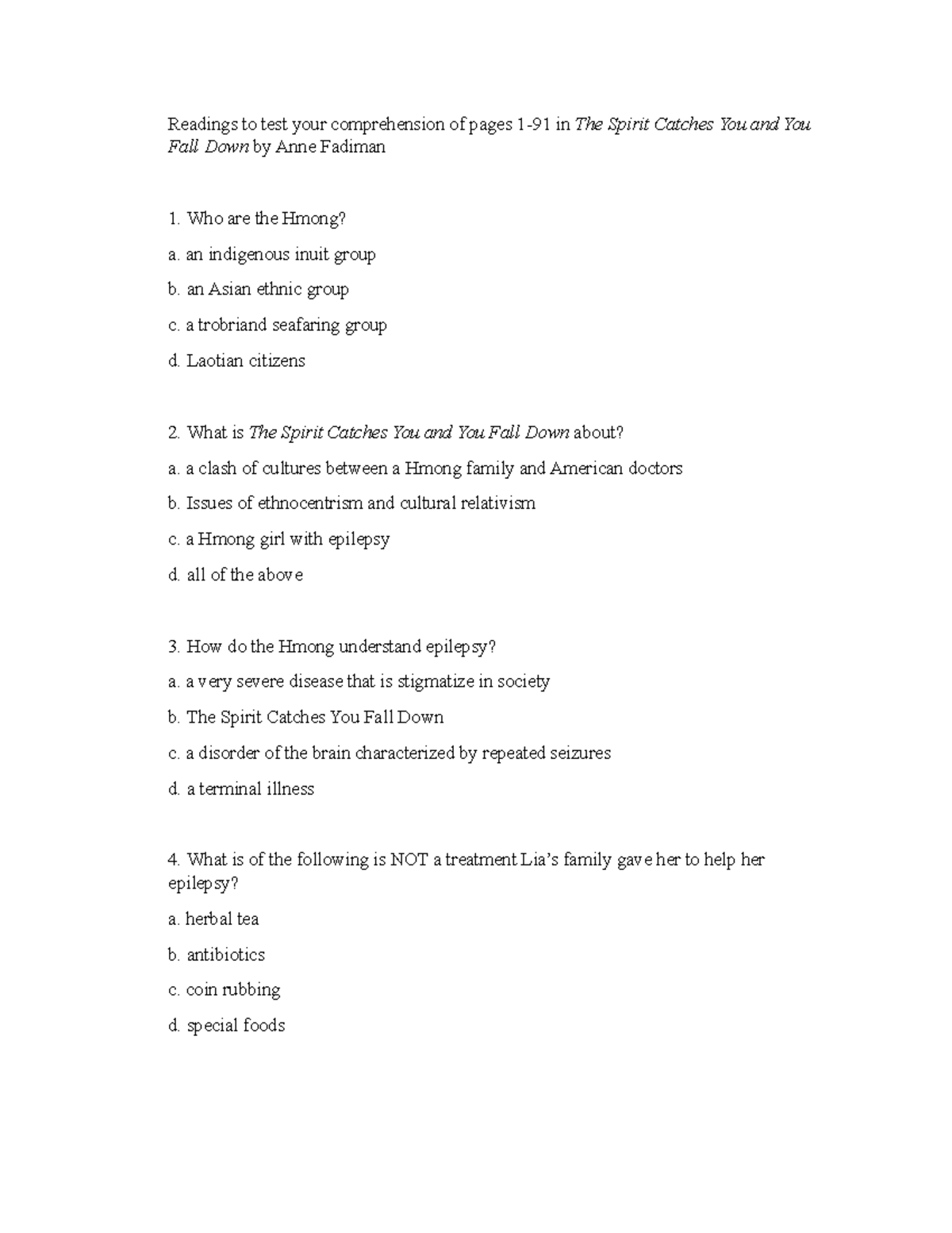 Hmongreadingquestions 31 - Readings to test your comprehension of pages ...