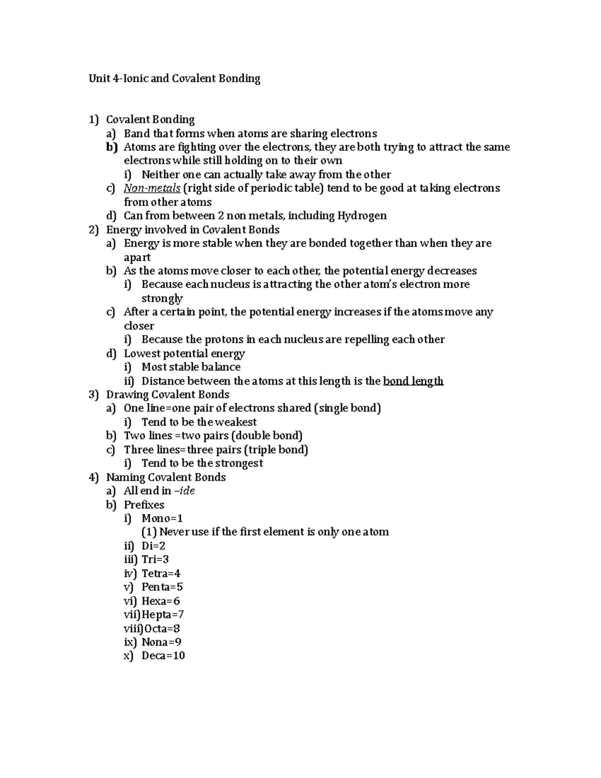 Unit 4 Study Guide Ionic And Covalent Bonding Unit 4 Ionic And unit-4-study-guide-ionic-and-covalent-bonding-unit-4-ionic-and