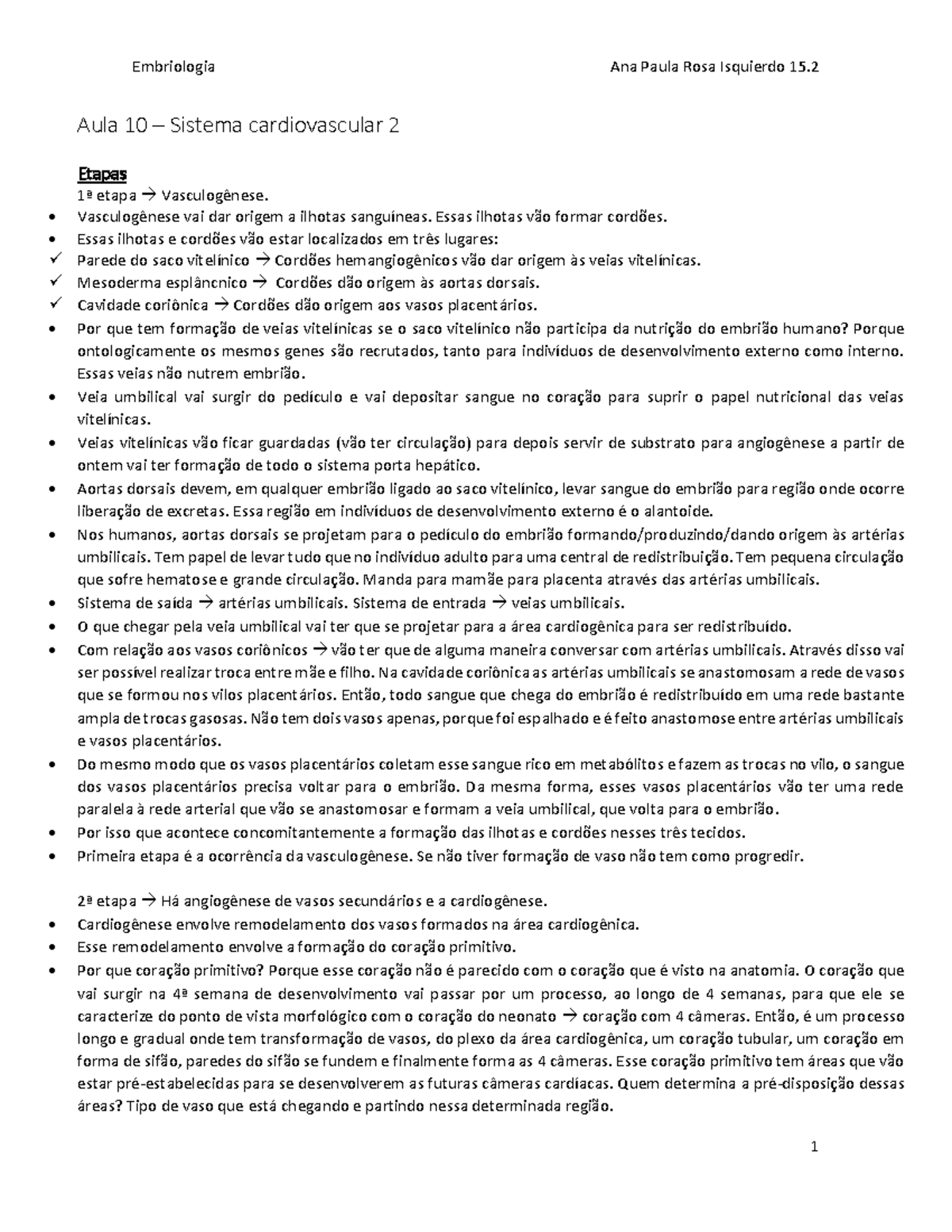 Aula 10 - Sistema cardiovascular 2 - Warning: TT: undefined function: 22 Warning: Popup ...